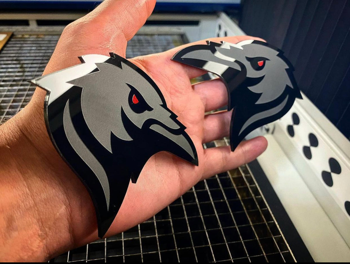 Crow Badges (2 included) – Forged Concepts